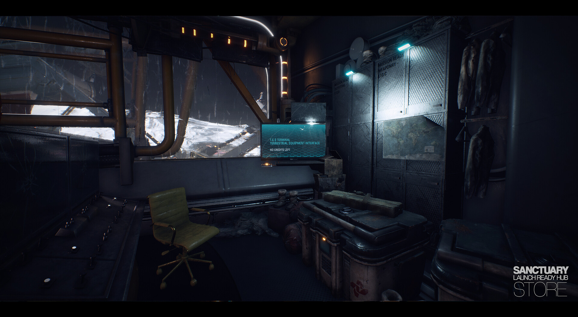 ArtStation - Scavengers - Sanctuary Station - Player Lobby