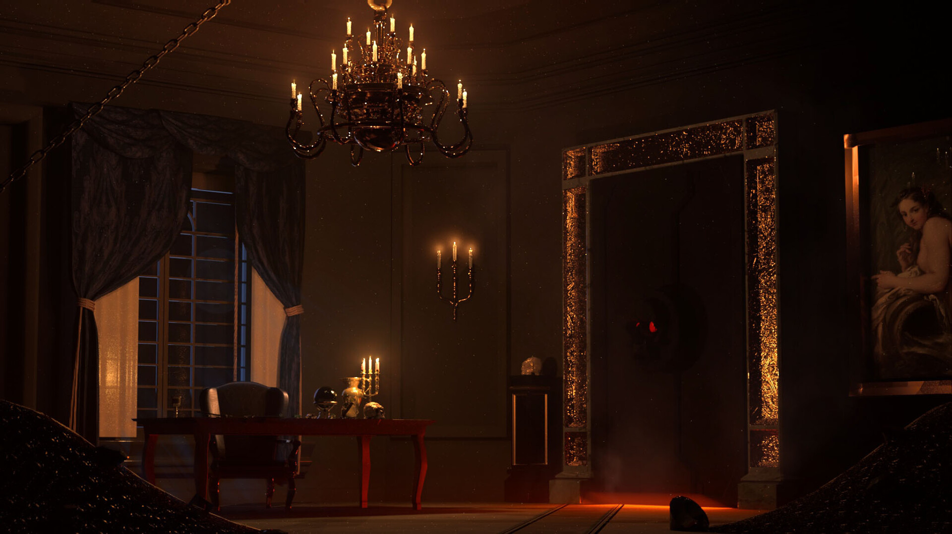ArtStation - Bluebeard private room - 3D exercice