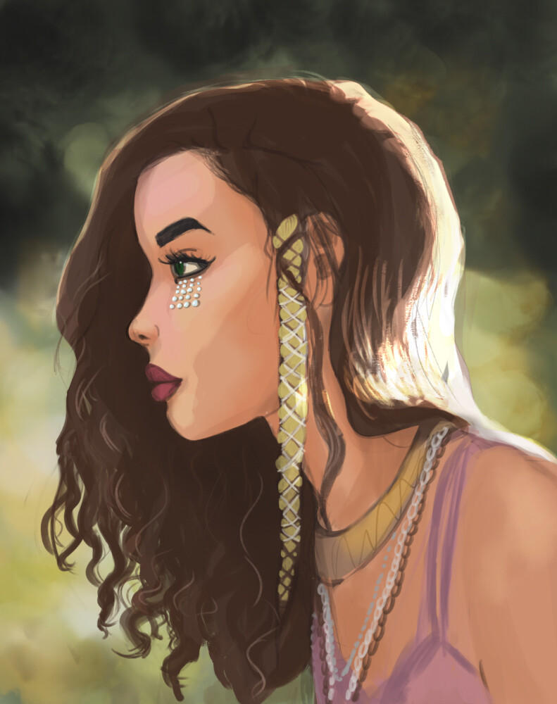 ArtStation - Girl with backlight