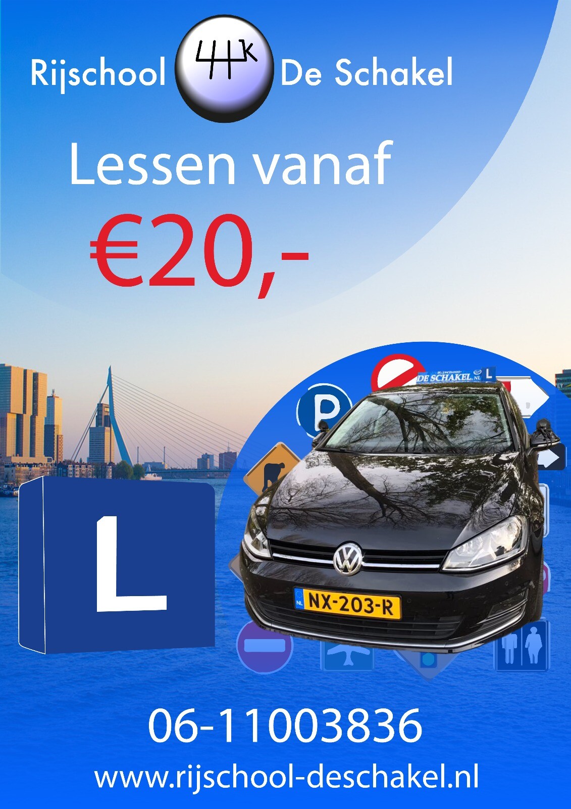 ArtStation - Rijschool de Schakel - promotional poster