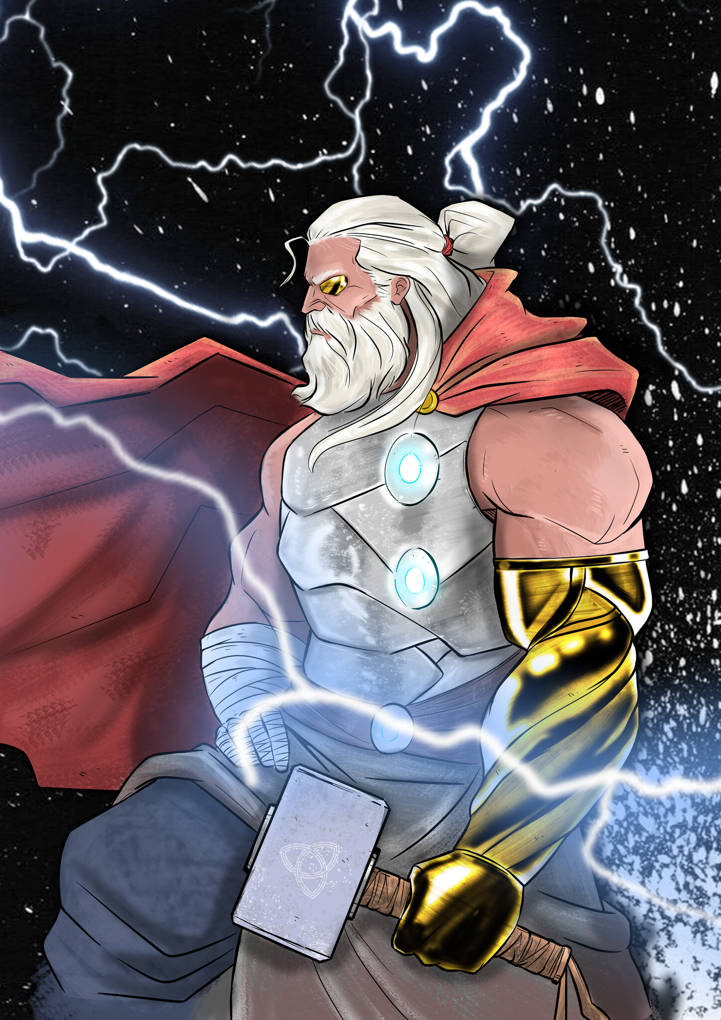 ArtStation - THOR - KING OF ASGARD COVER ART
