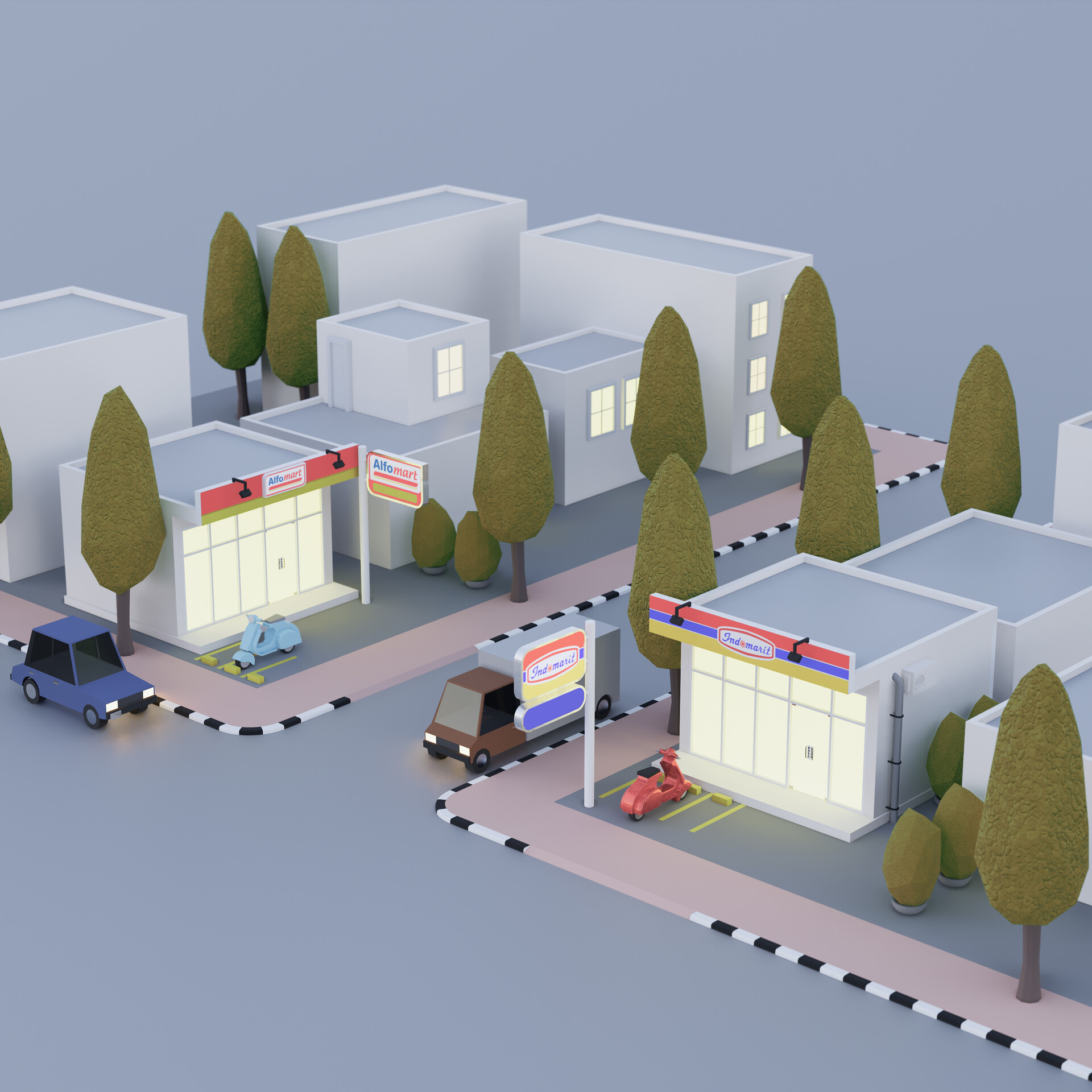 ArtStation - Indomaret x Alfamart