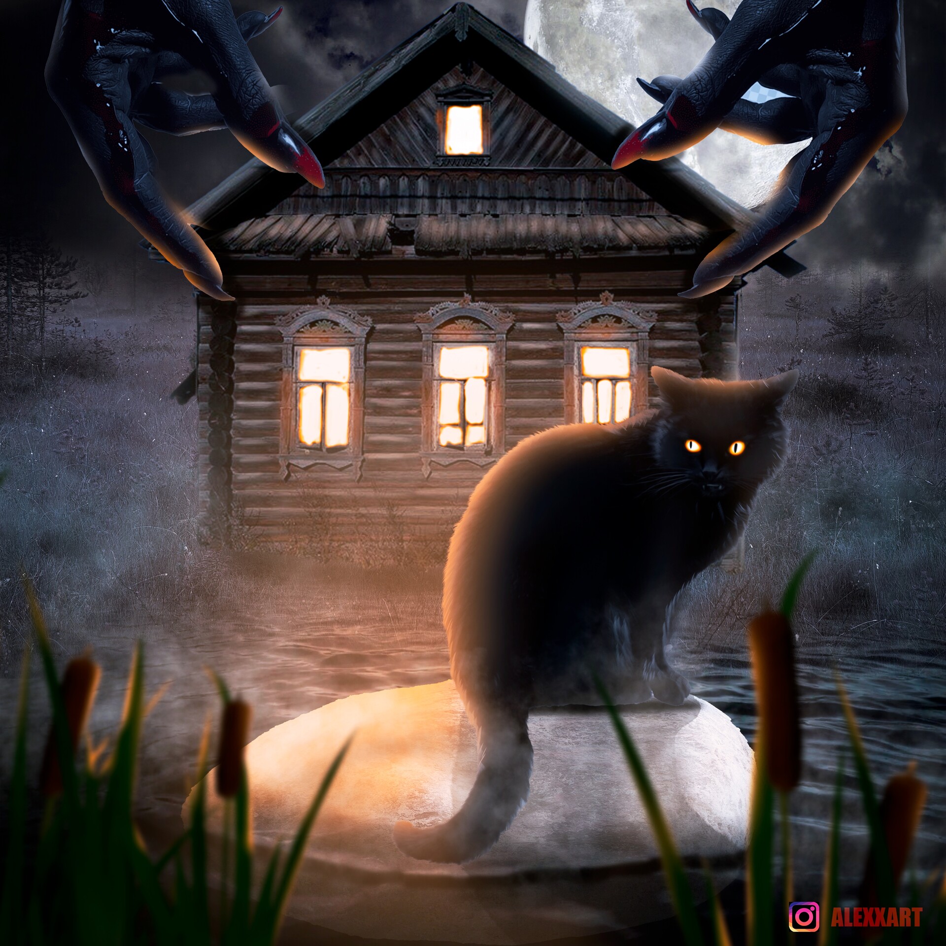 ArtStation - Mysterious cat