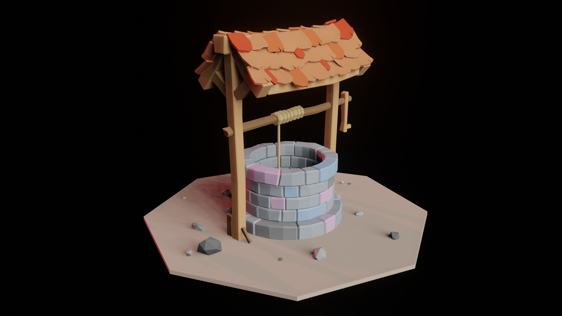 ArtStation - 3D model of well