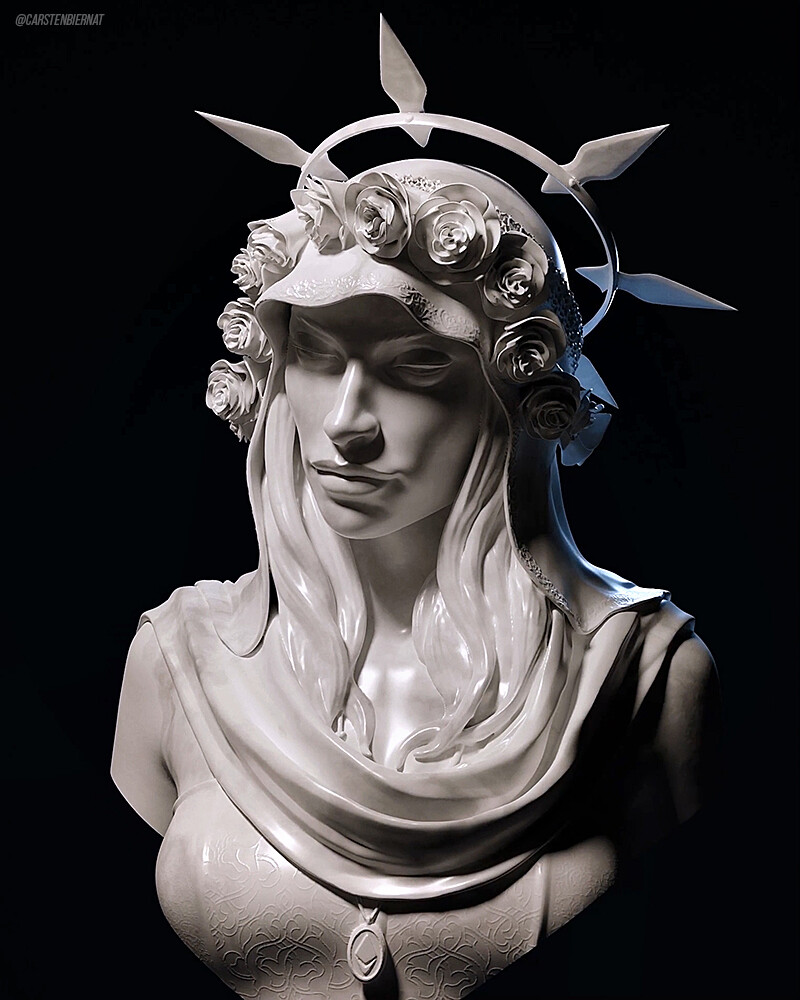 Carsten Biernat - The White Rose-Flowers of Dawn Collection