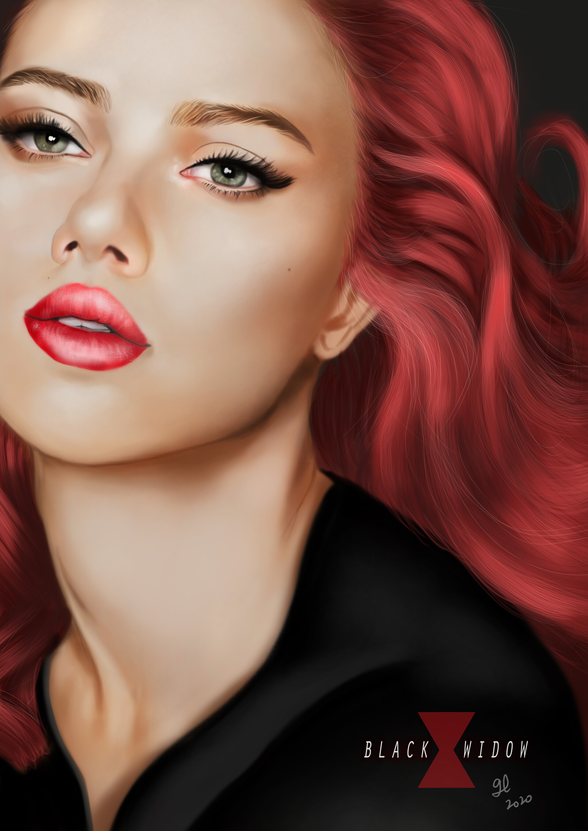 ArtStation - Black Widow Scarlett Johansson Fanart