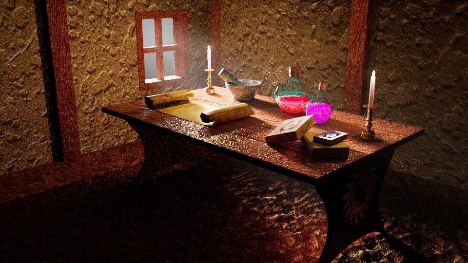 ArtStation - Magic room interior in 3D