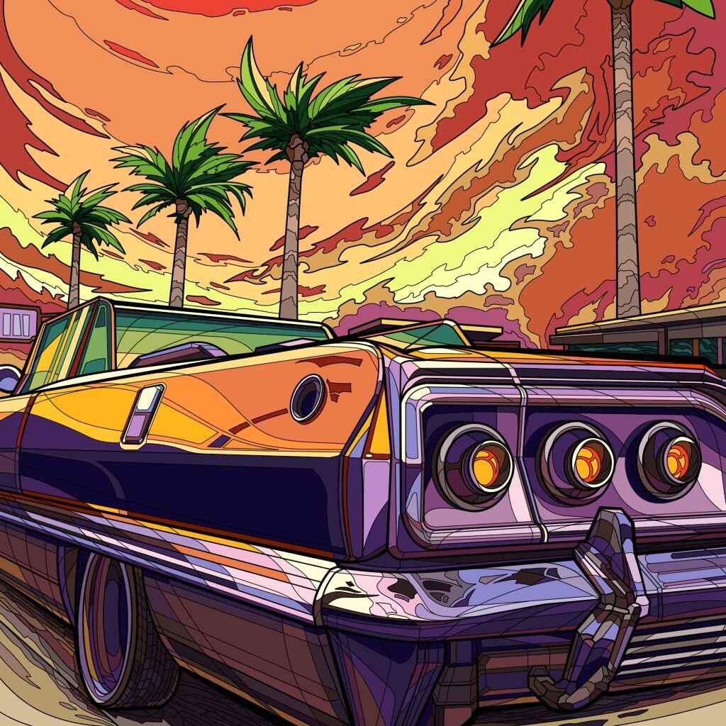 ArtStation - Miami Sunset