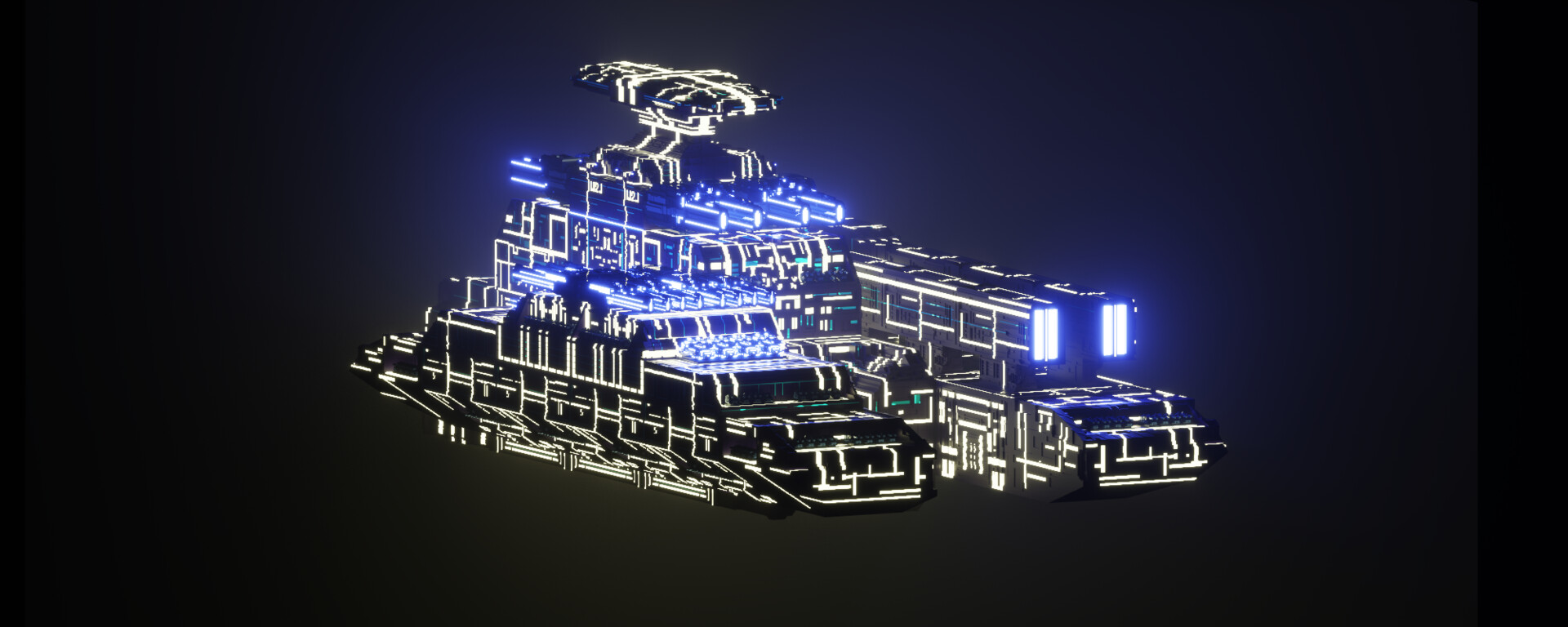 ArtStation - voxel space ship
