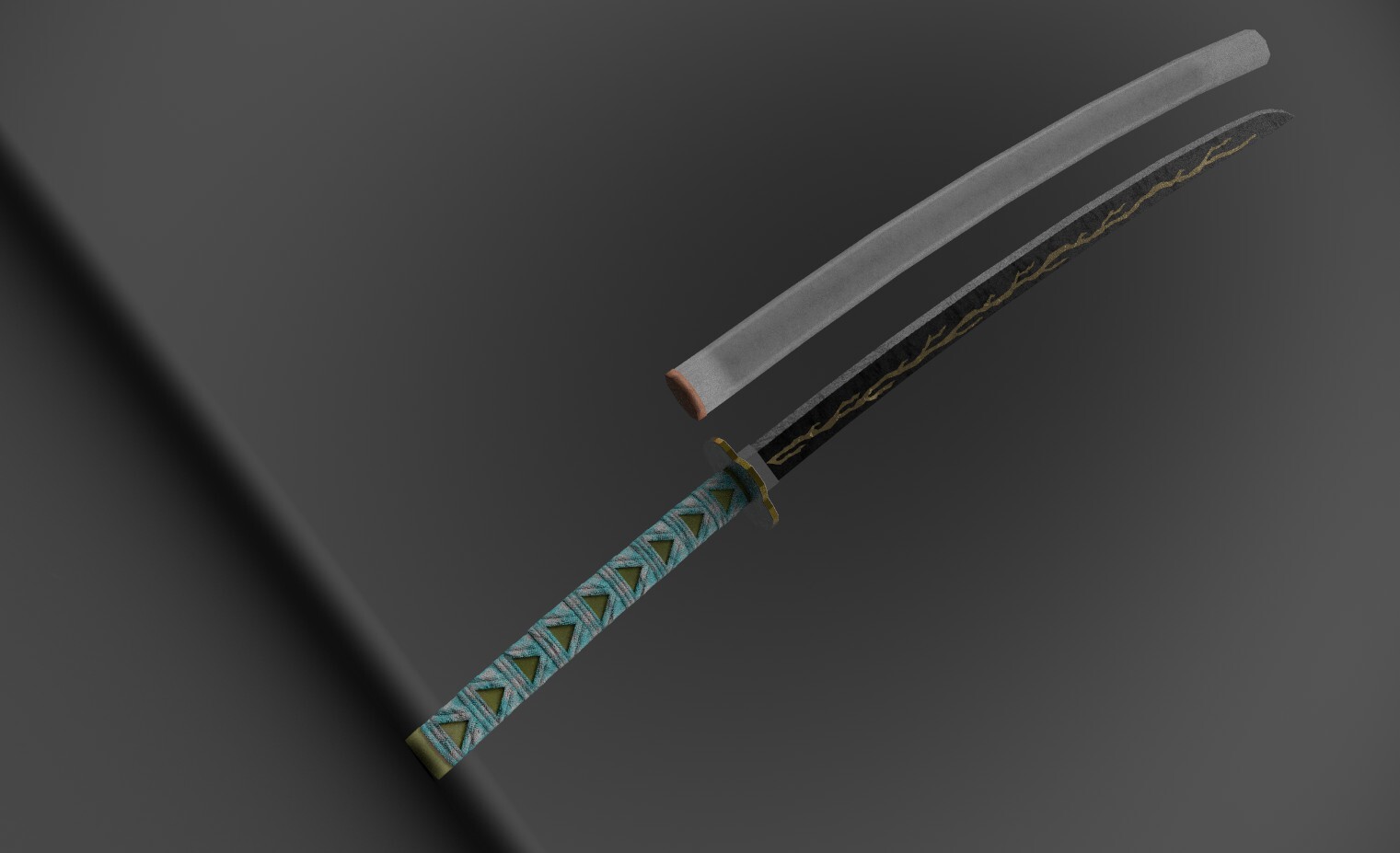 ArtStation - Zenitsu katana(demon slayer)