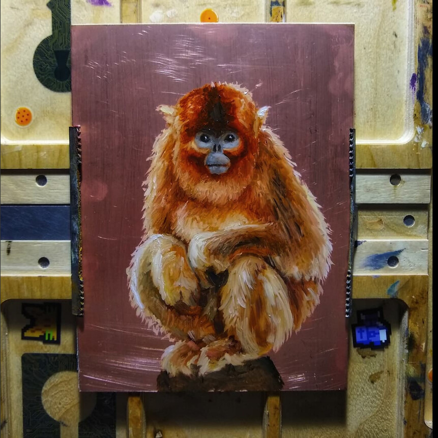 ArtStation - snub nose monkey #2