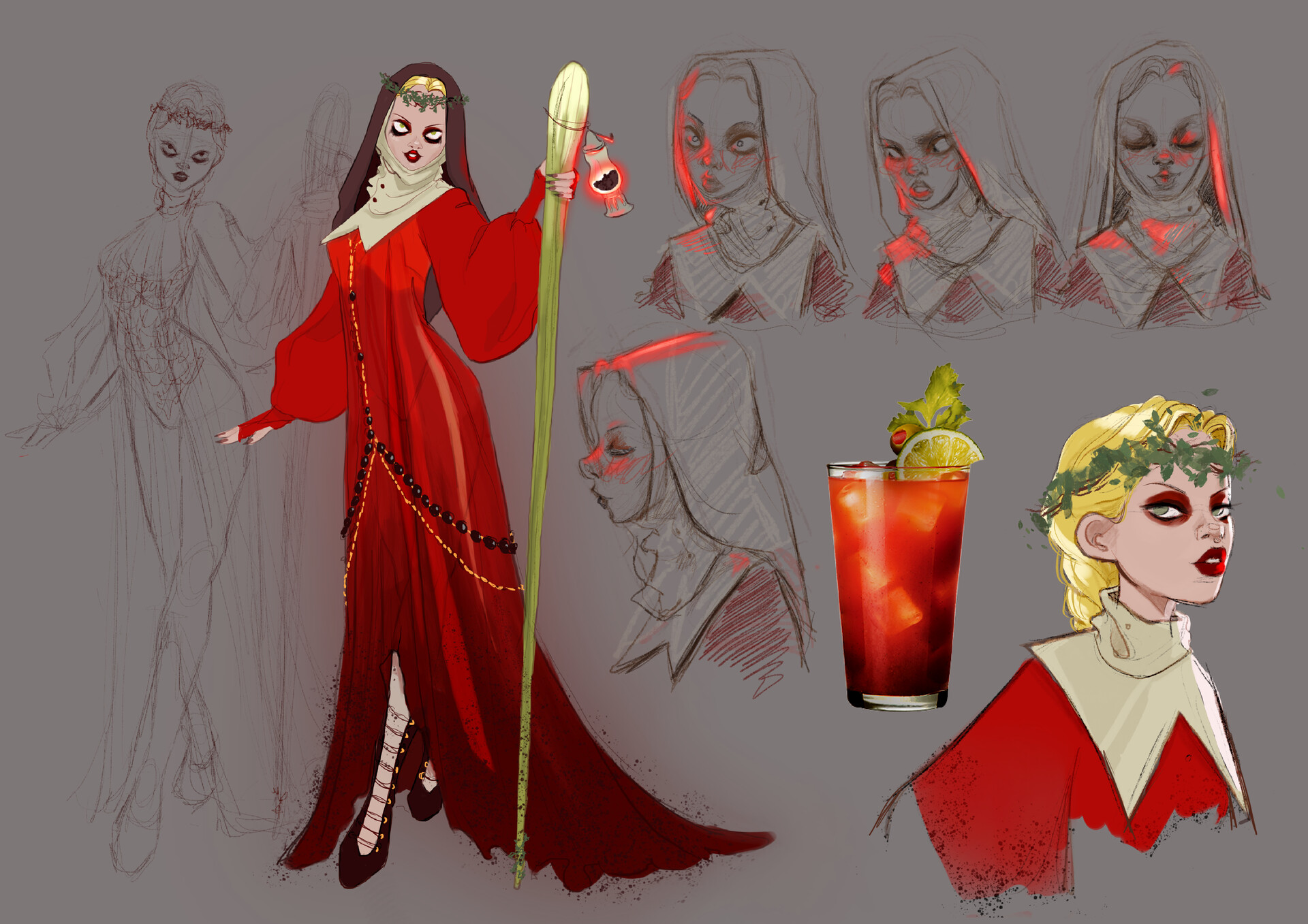 ArtStation - Bloody Mary human version