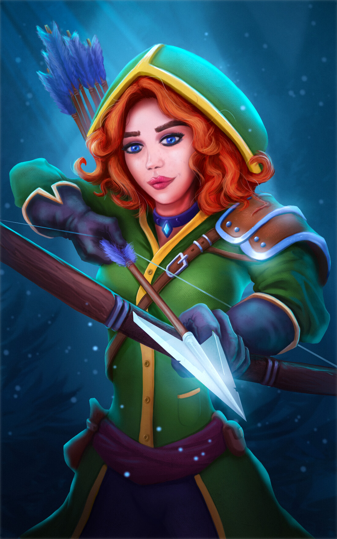 ArtStation - fantasy female archer