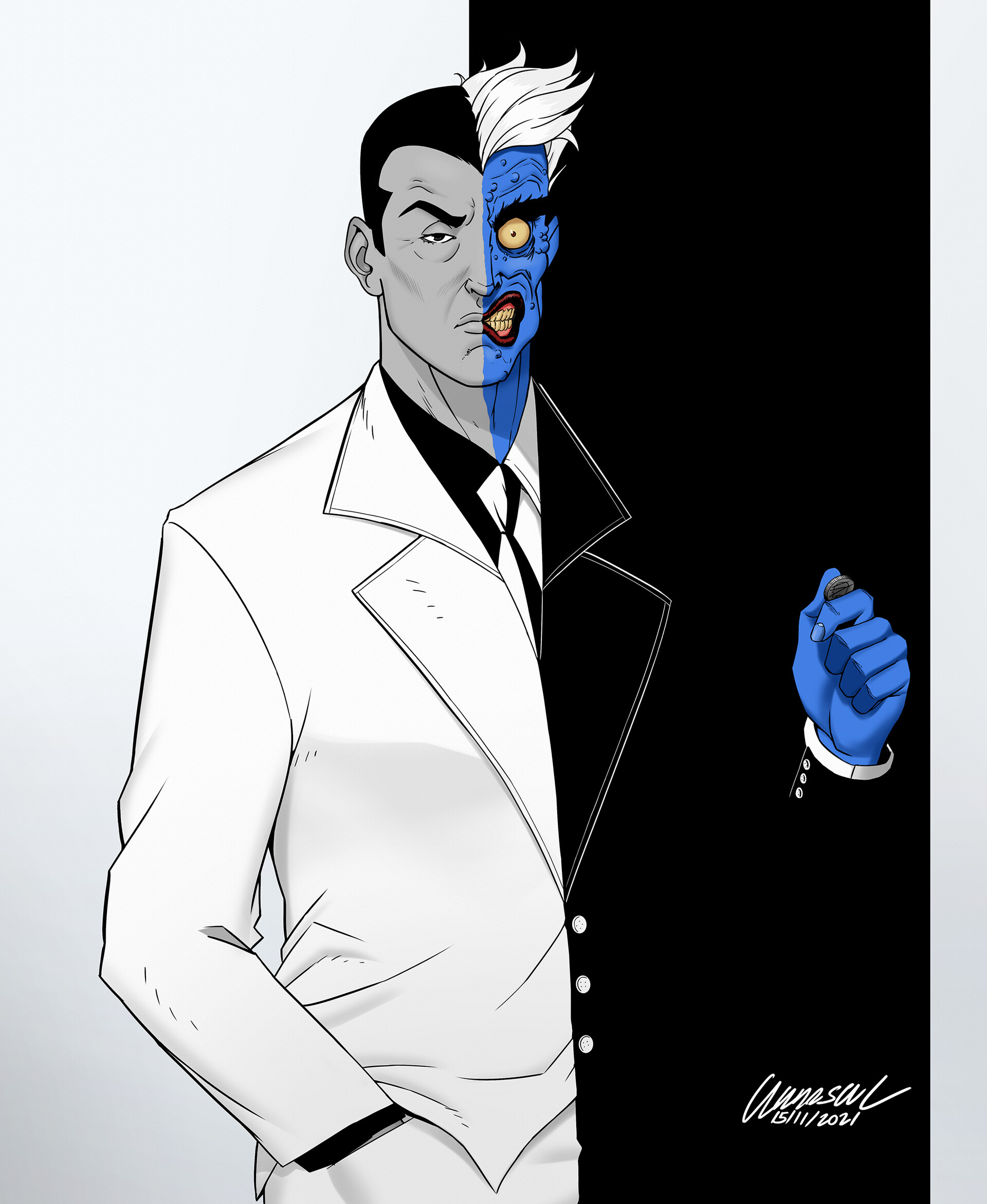 Two Face Batman Animated Series