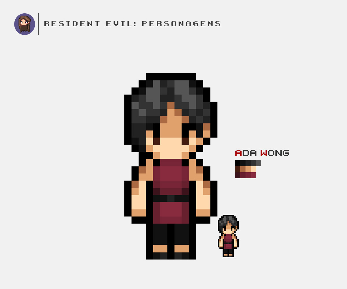 D-Pixel - PIXEL ARTS | Resident Evil: Personagens