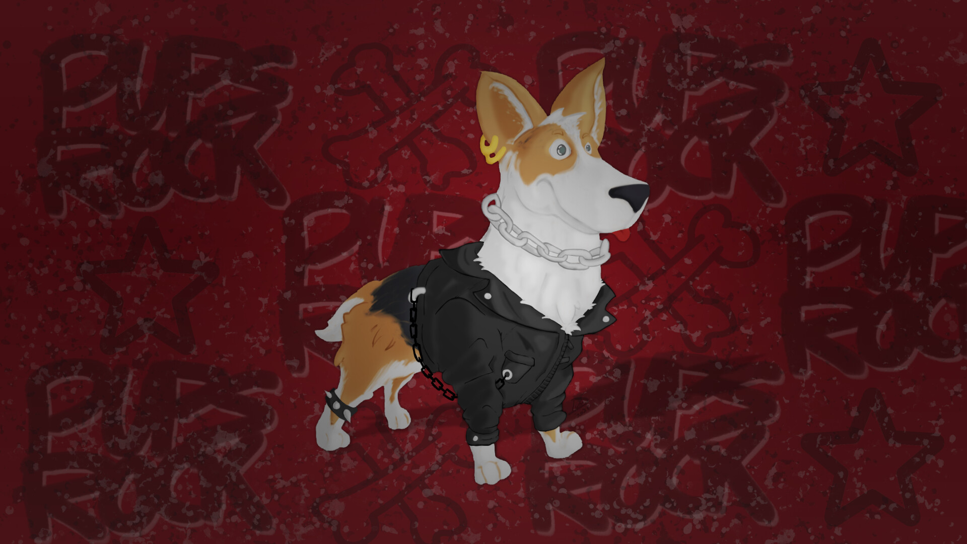 ArtStation - Punk Rock Corgi