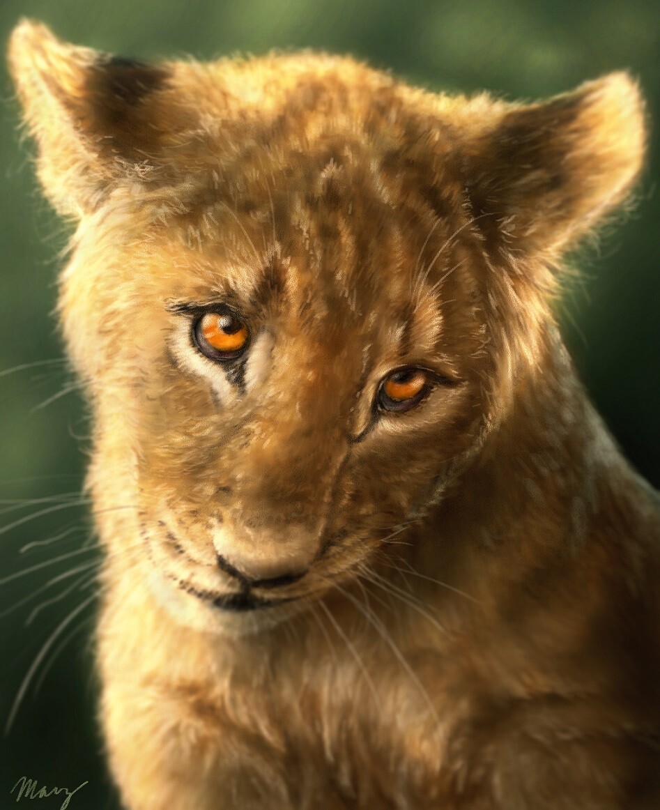ArtStation - Digital Art - Lion Cub #2