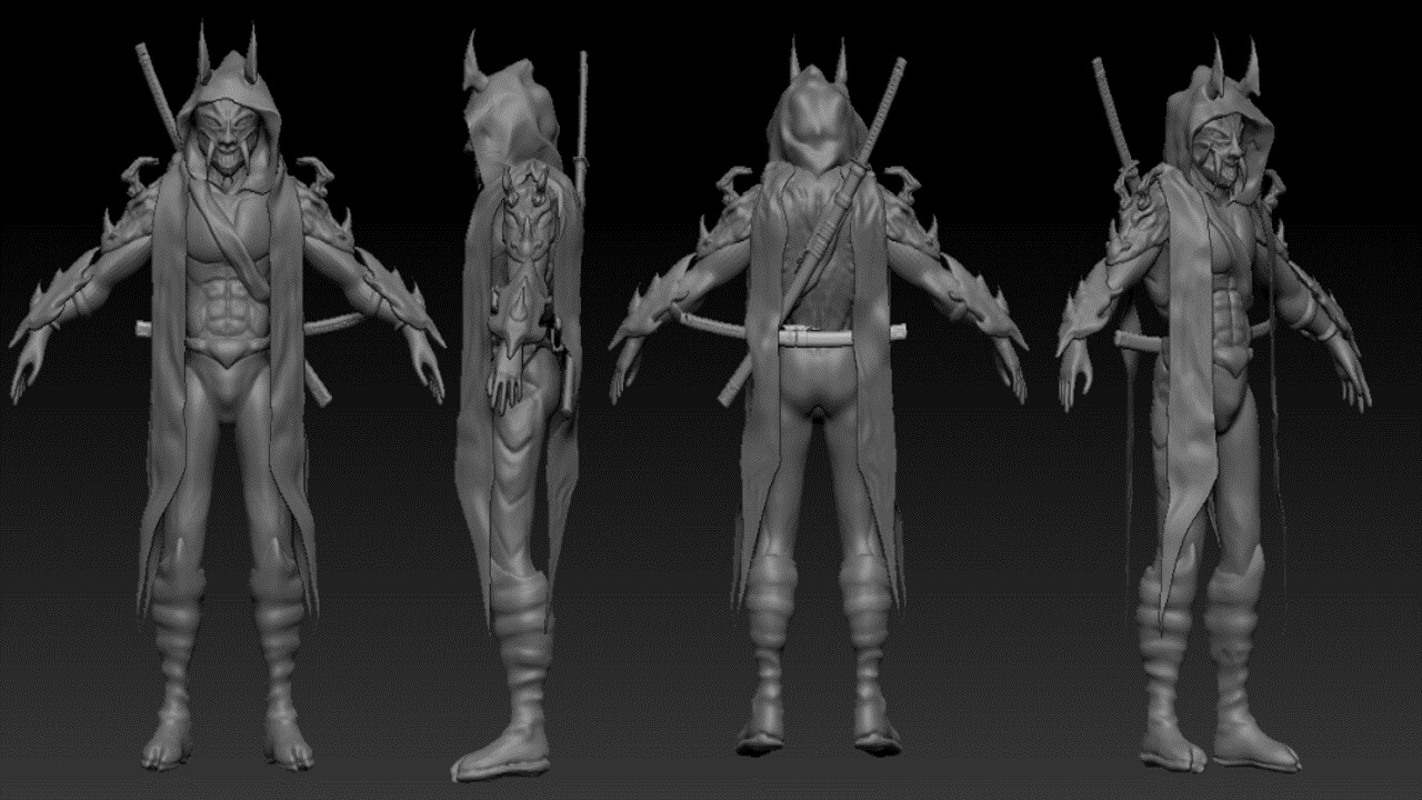 ArtStation - Oni Warrior Character