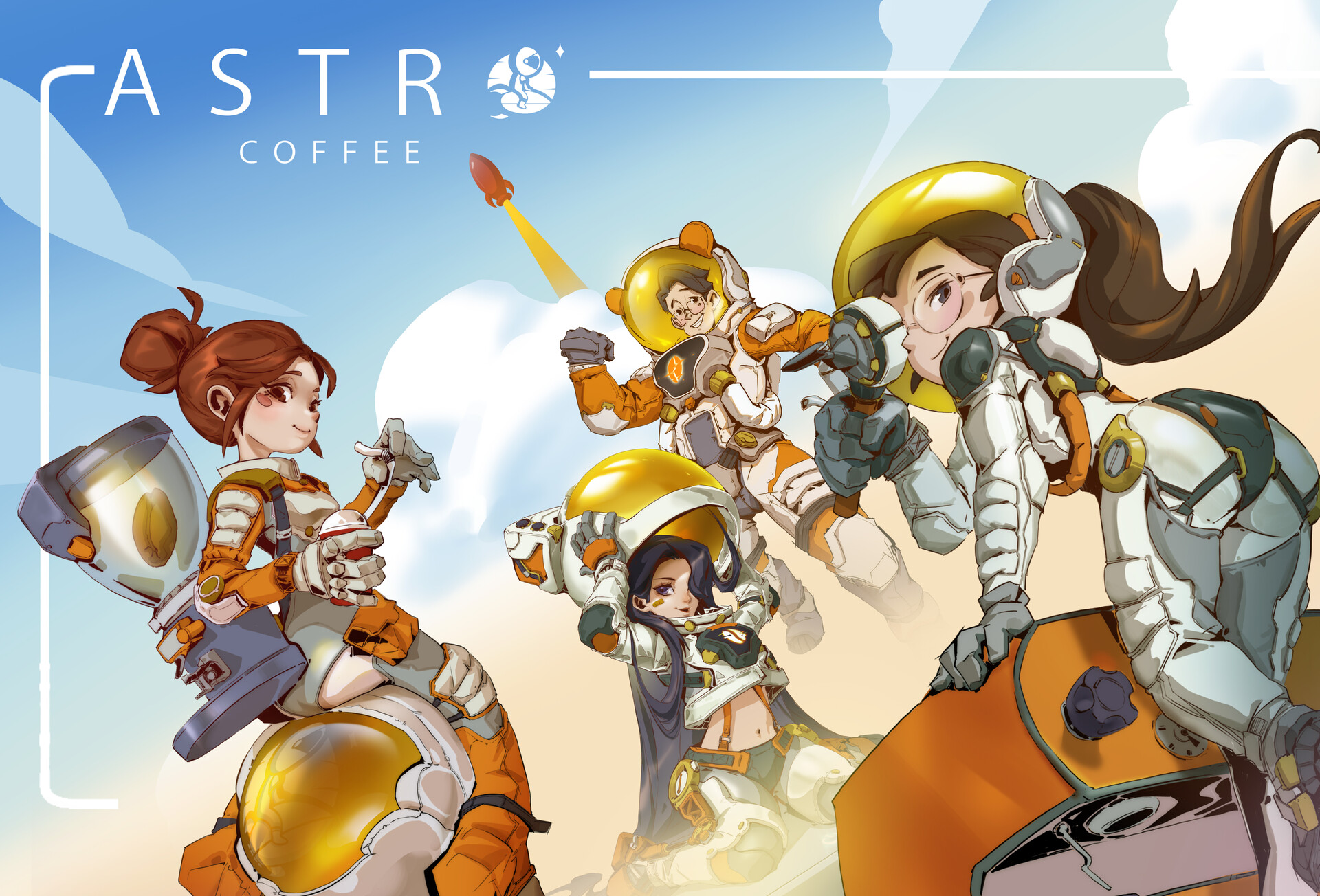 ArtStation - coffee & astronaut 05