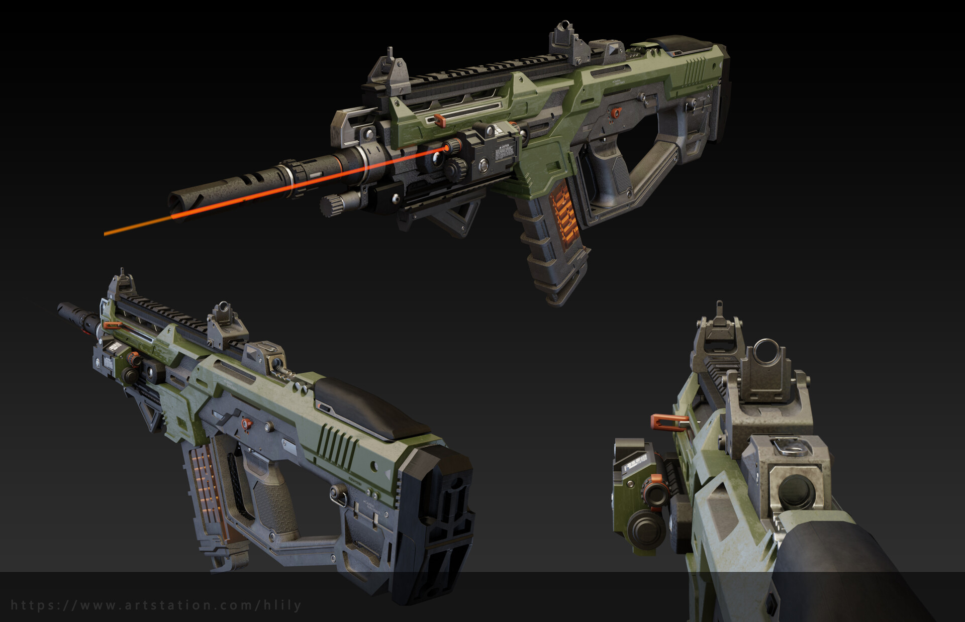 ArtStation - 笑死 根本不想动这把枪