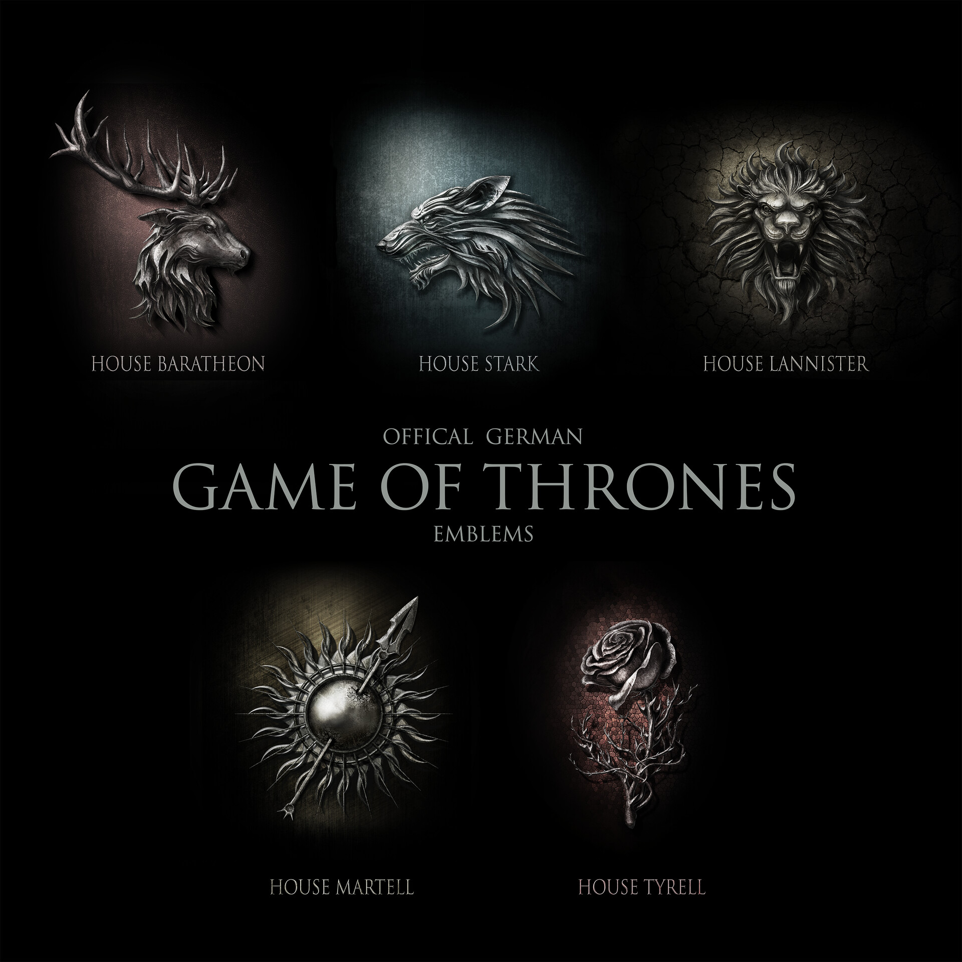 ArtStation - Offical House Emblems for GAME OF THRONES