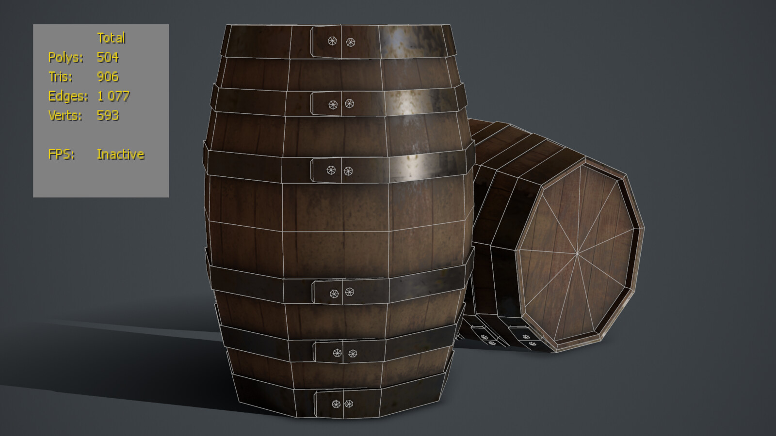 Daniel Munteanu - First 3D Project - Realistic Barrel