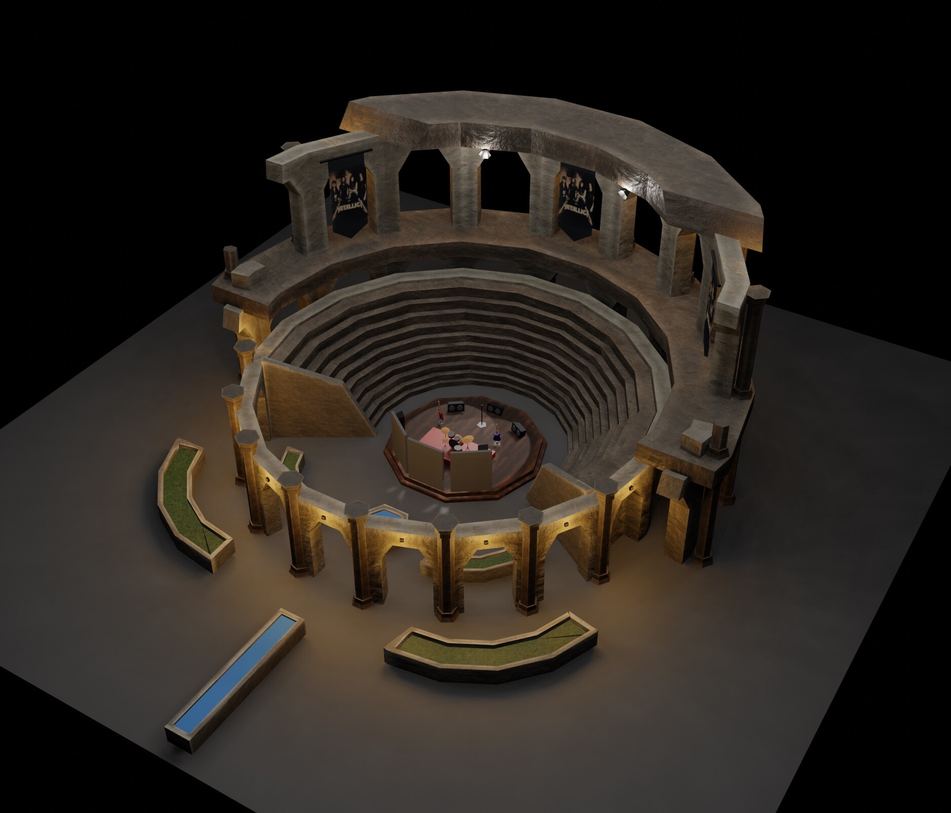 ArtStation - Low poly Amphitheatre