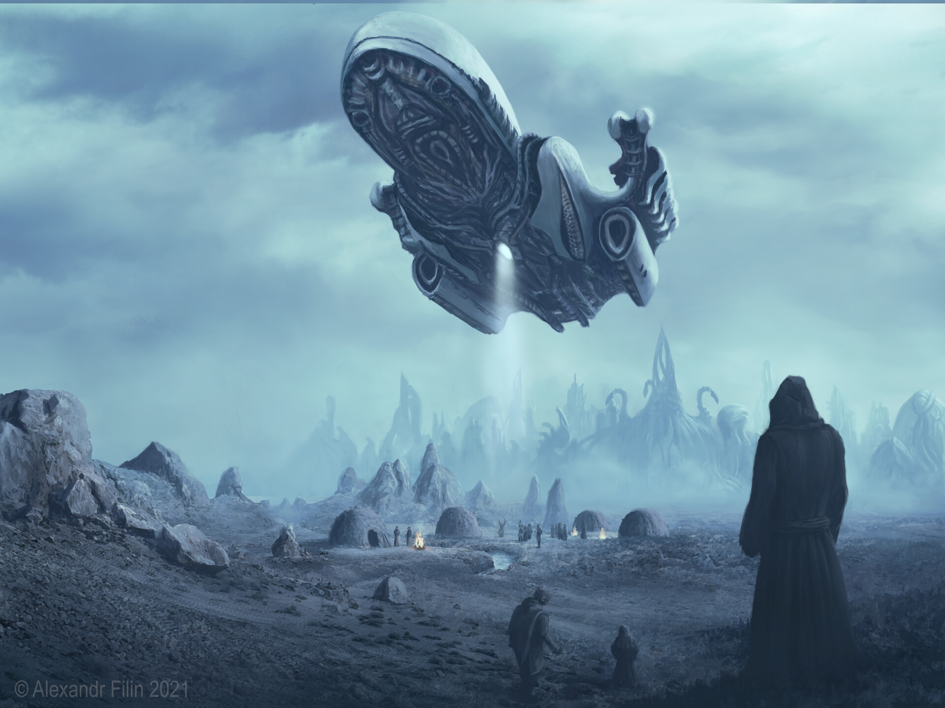 ArtStation - Alien spaceship