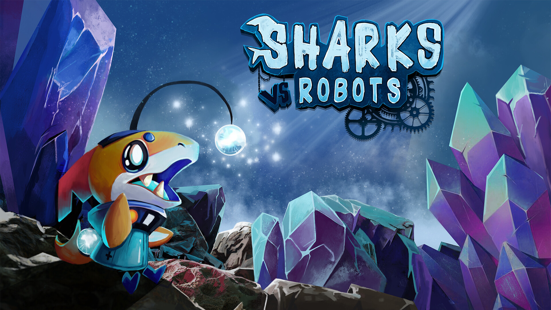 ArtStation - Sharks v Robots (manic miner remake)
