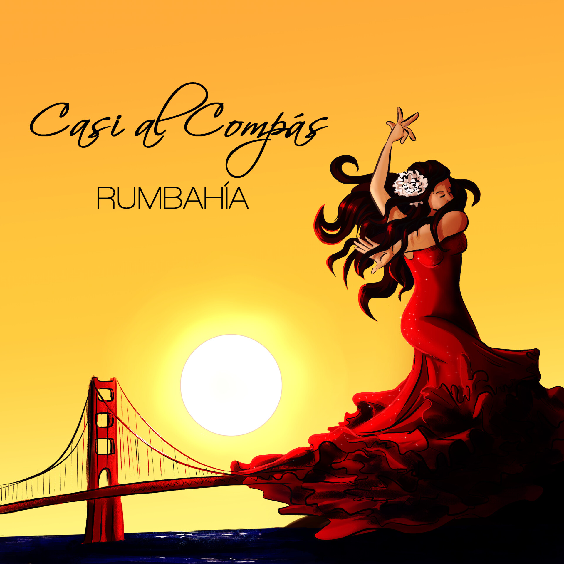 ArtStation - "Casi al Compás" - Rumbahía Album Cover