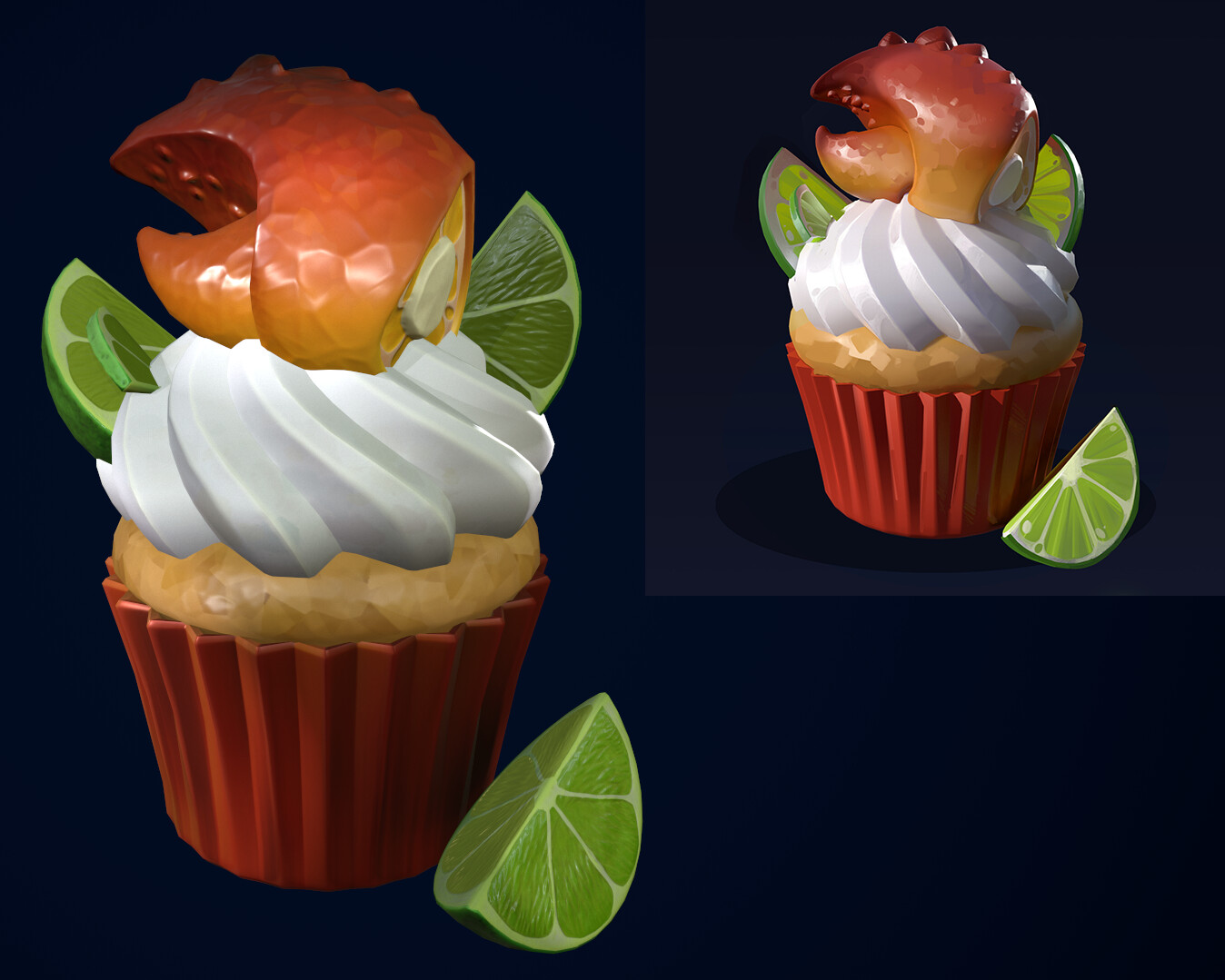 Daria Vasilenko - Crab Cupcake