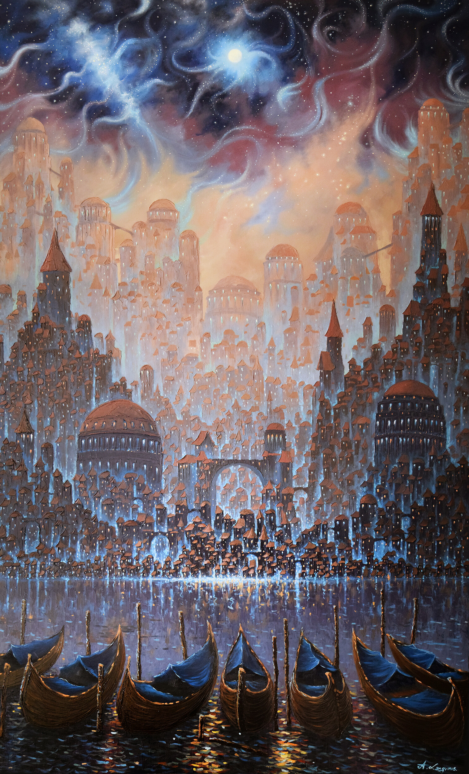 ArtStation - Moonlight City never sleeps