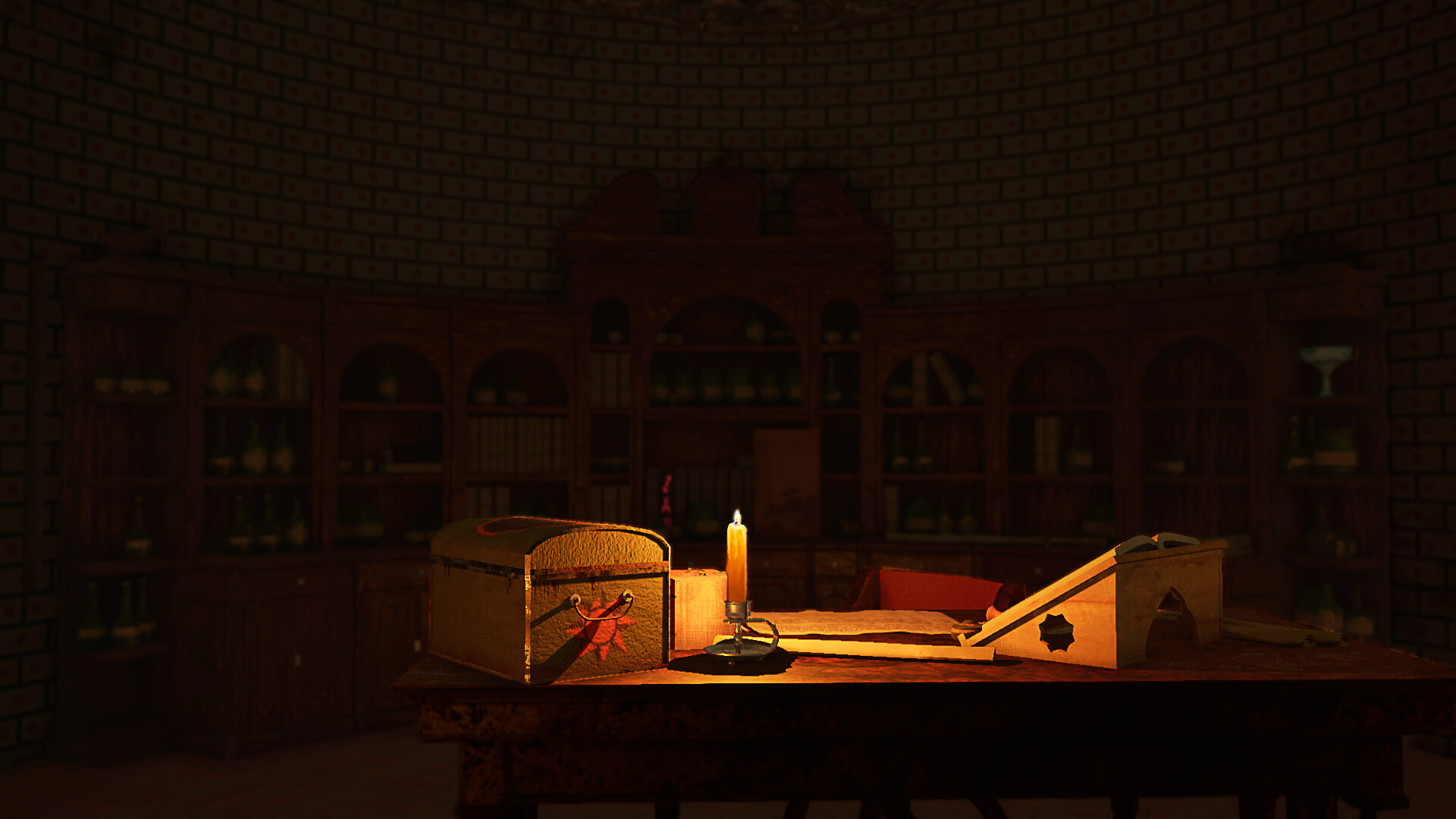 Mateus dos Reis - Gothic library, diorama