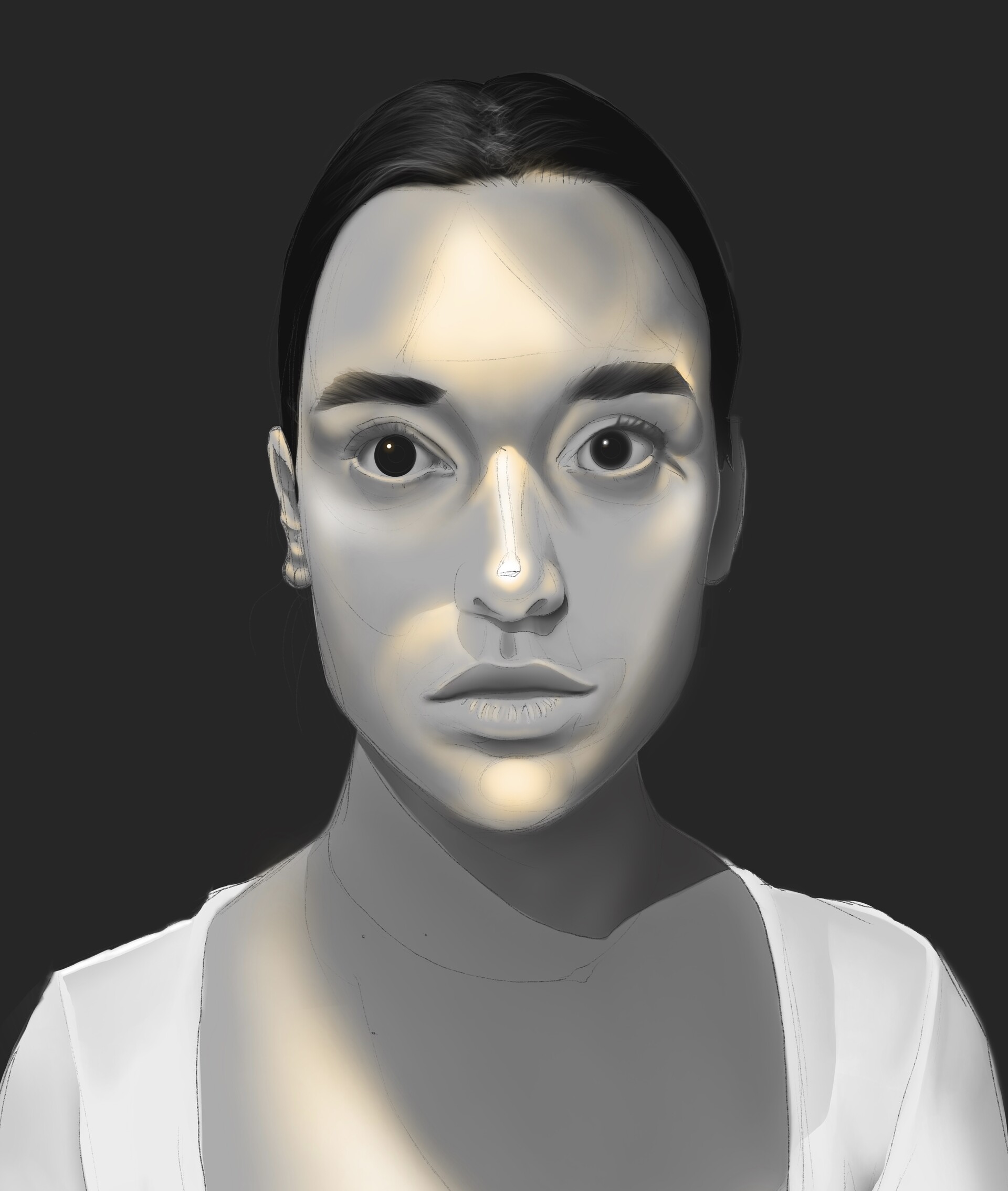 ArtStation - Grayscale Portrait