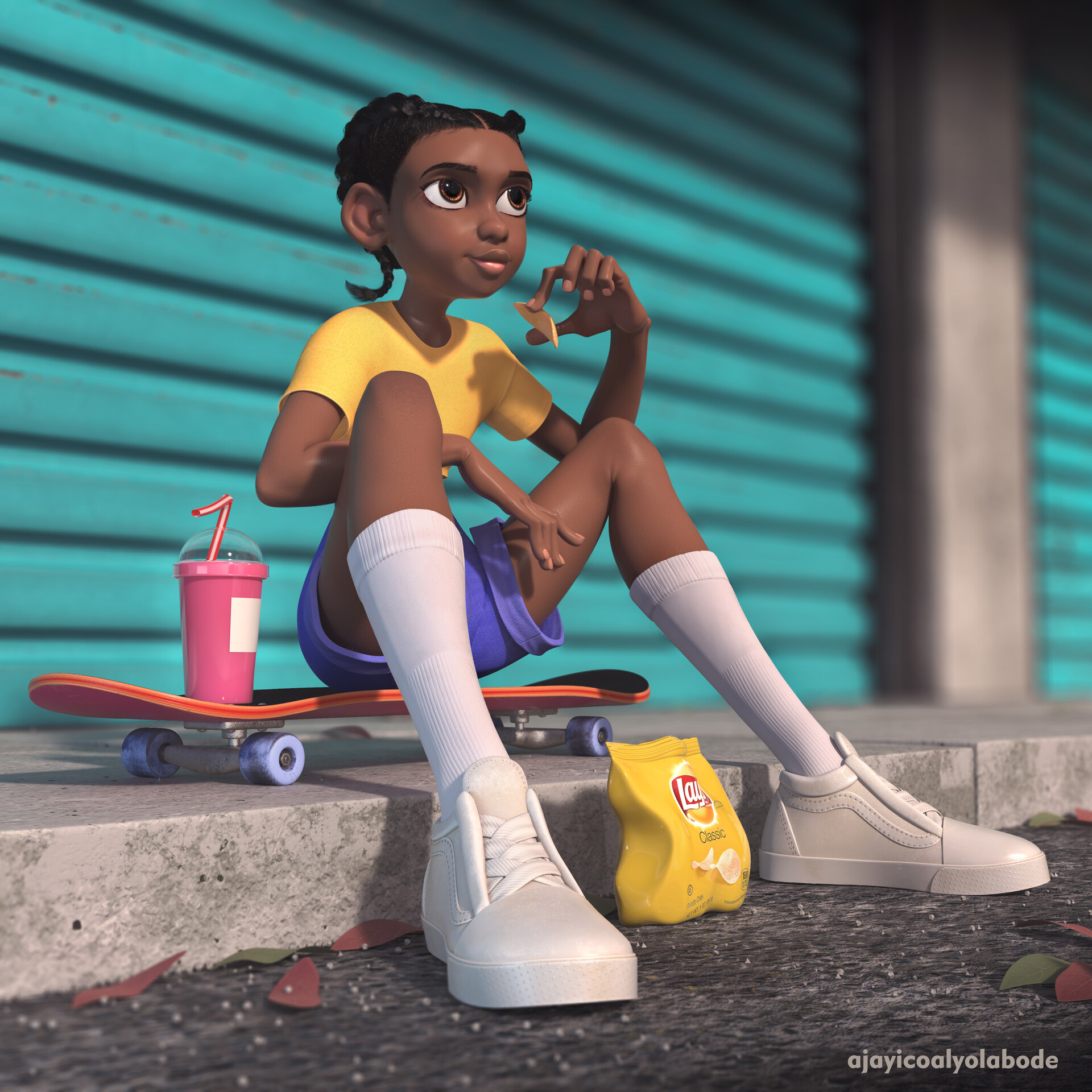 Olabode Ajayi - Skater Girl