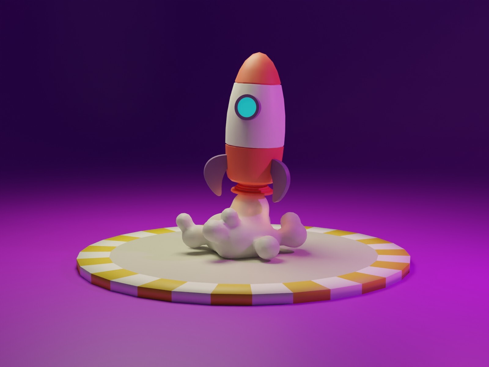 ArtStation - Cartoonish Rocket