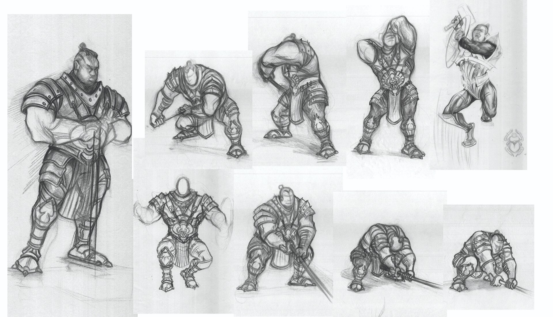 ArtStation - HERO sketch -2017