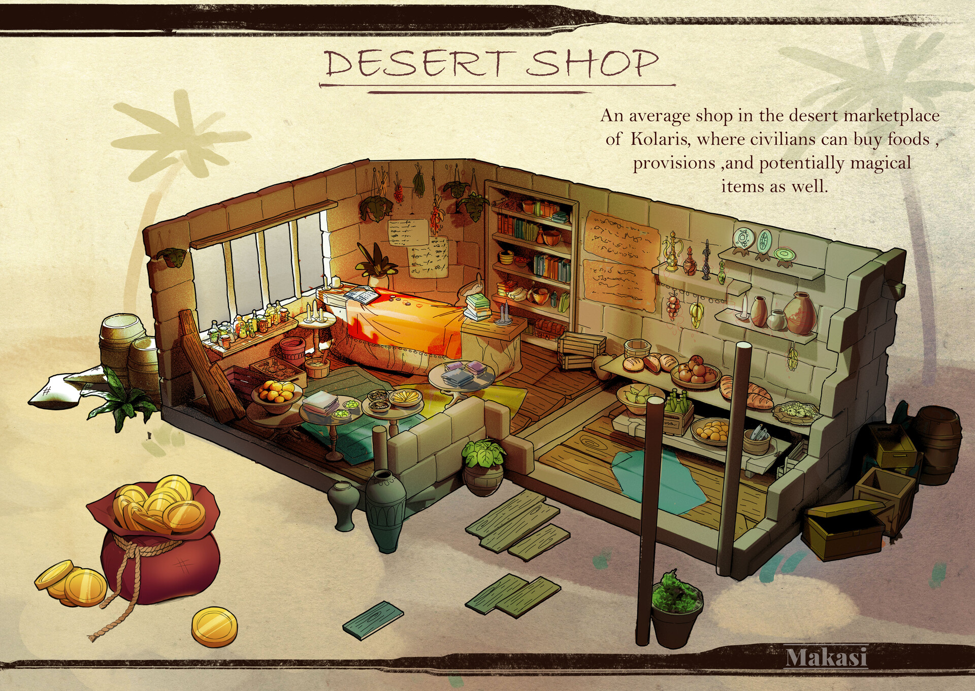 ArtStation - Desert Shop