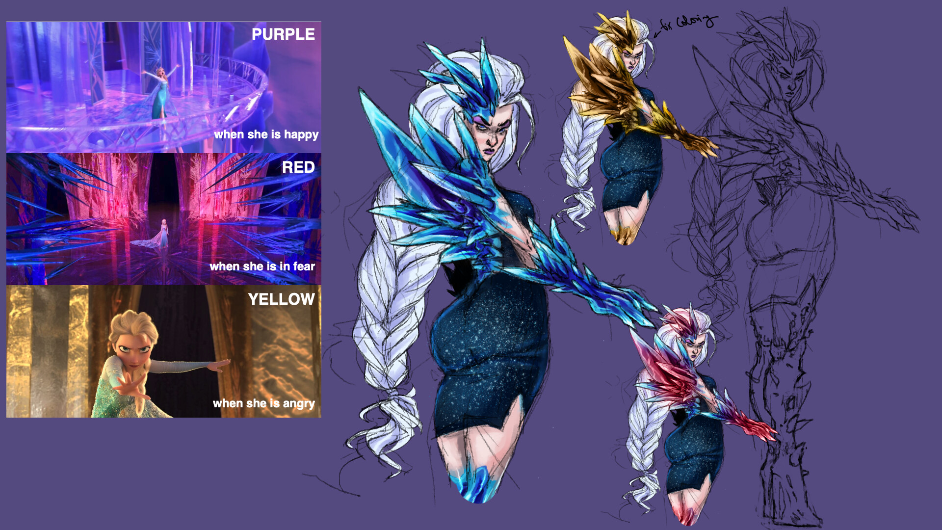 ArtStation - Evil Elsa Design