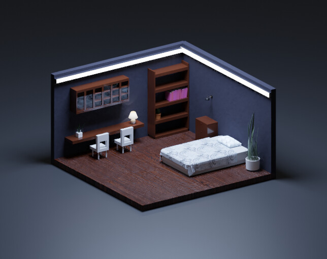 ArtStation - Orthographic Rooms