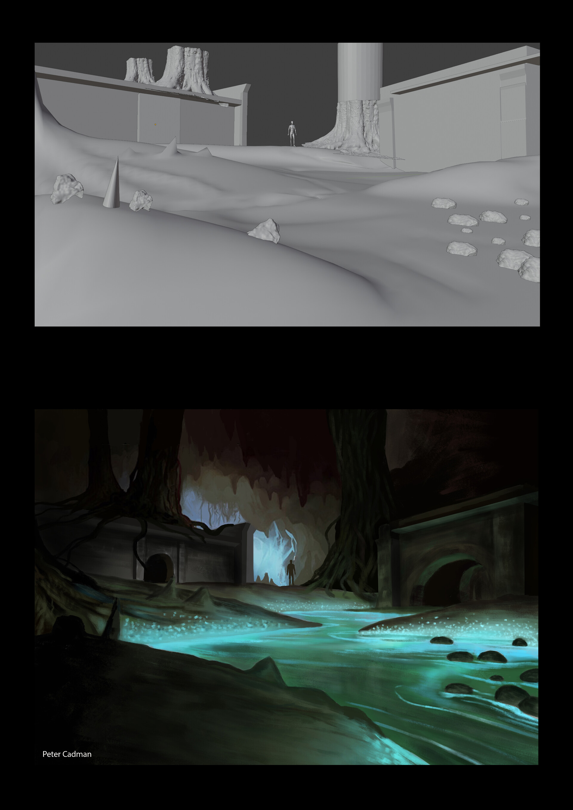 ArtStation - Concept art work flow process2