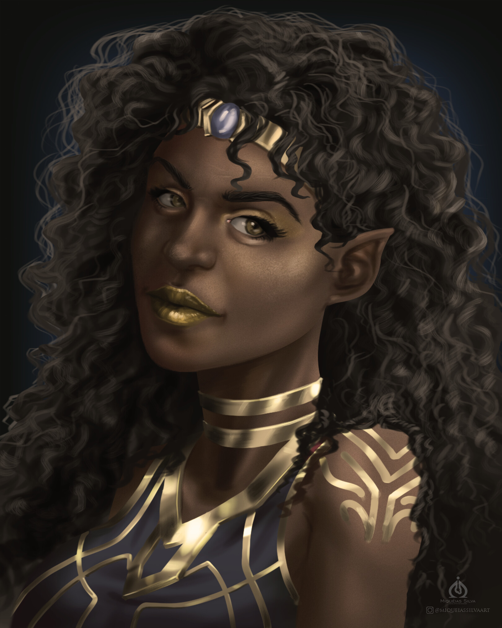 ArtStation - Afro Elf