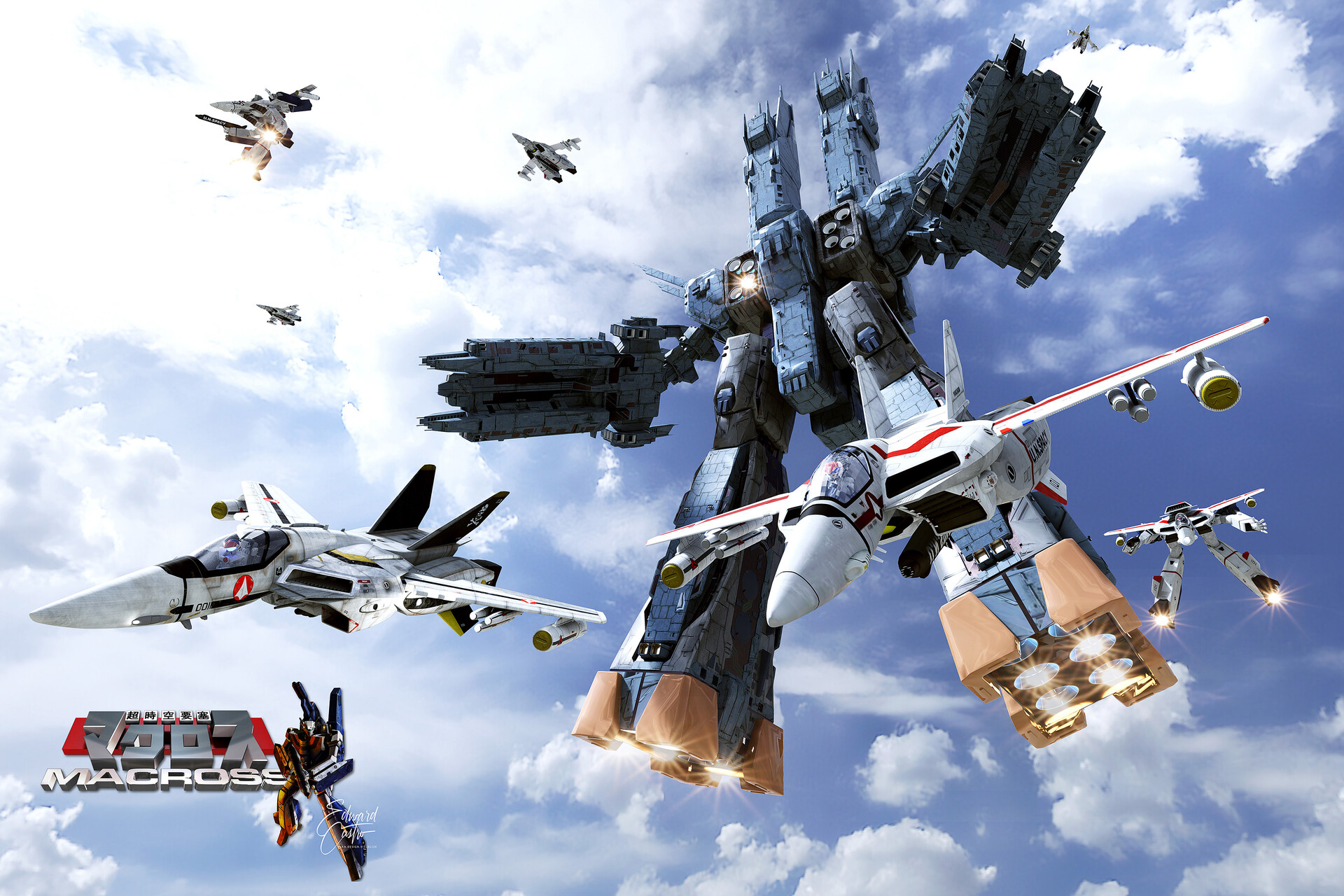 ArtStation - SDF-1 Macross