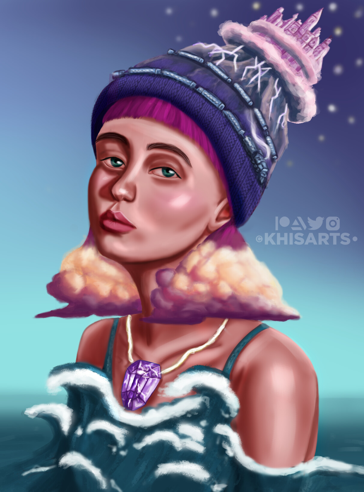 ArtStation - Fantasy sea girl