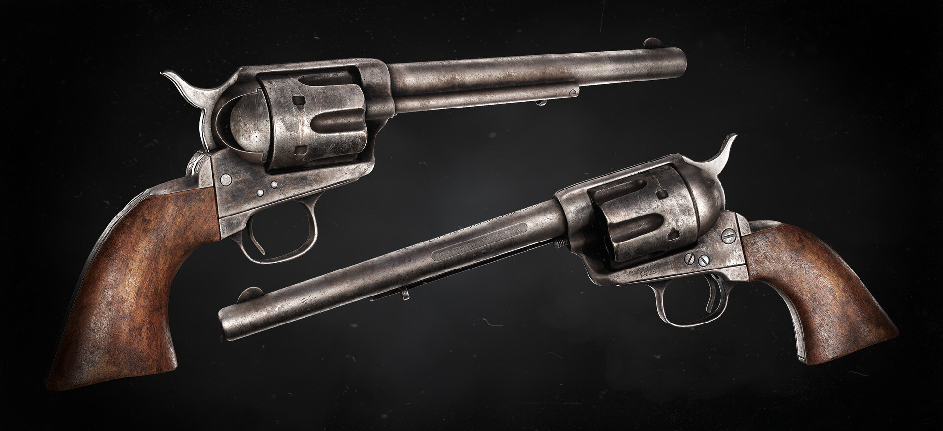 Egor Pasko - Colt Frontier Six Shooter 1888 - Gameready Revolver