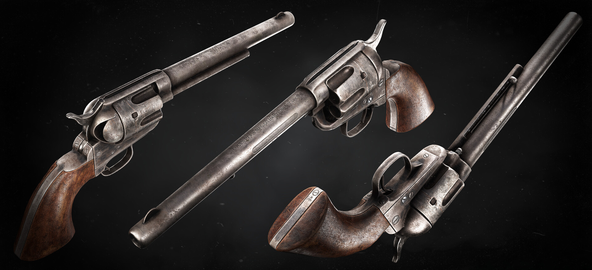 Egor Pasko - Colt Frontier Six Shooter 1888 - Gameready Revolver