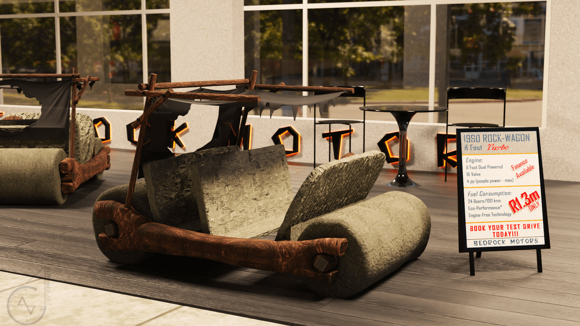 ArtStation - The 1960 Rock-Wagon