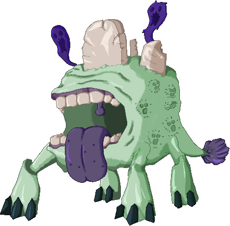 ArtStation - Grave monster