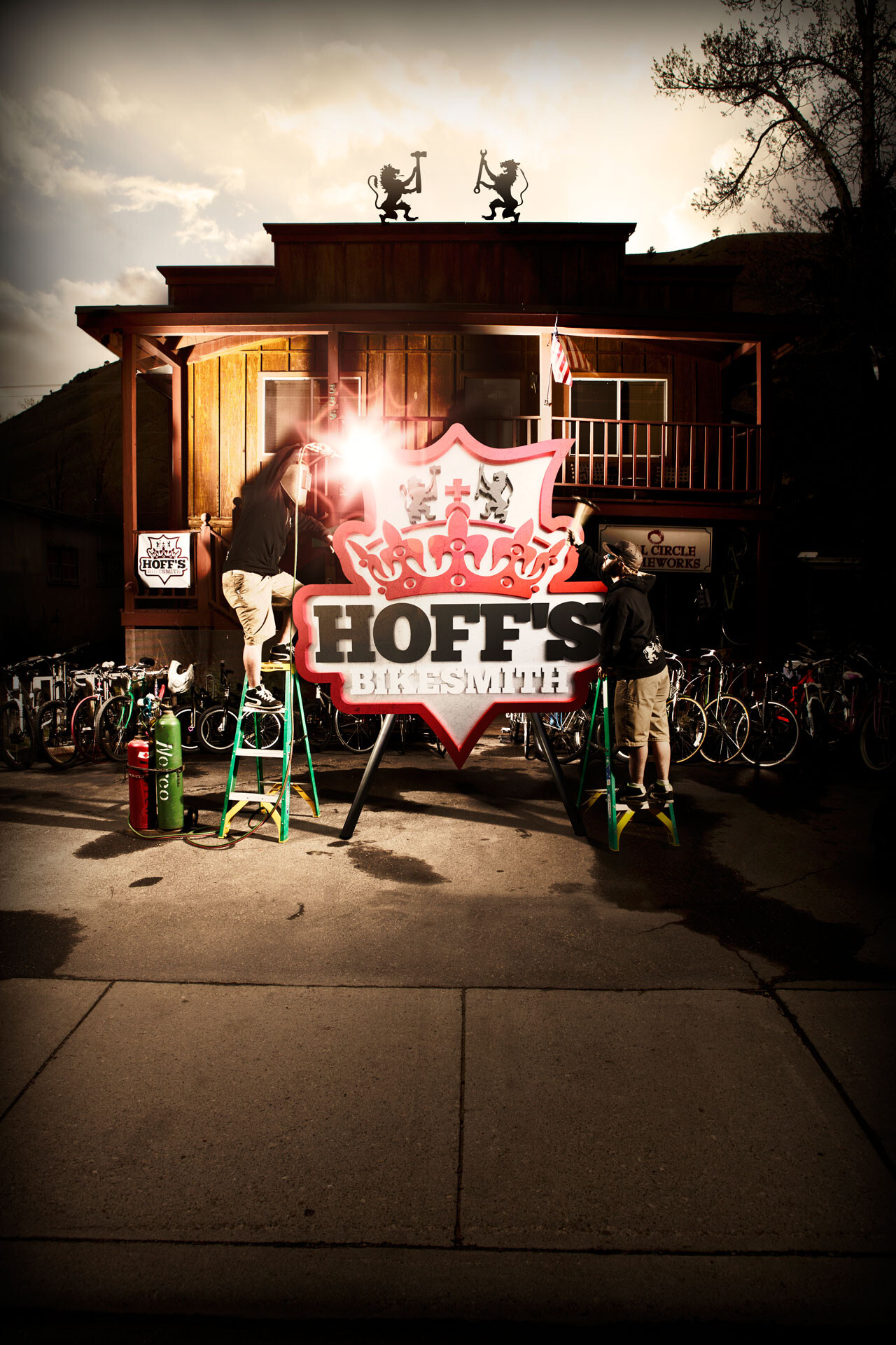 ArtStation - Bike shop promotional poster