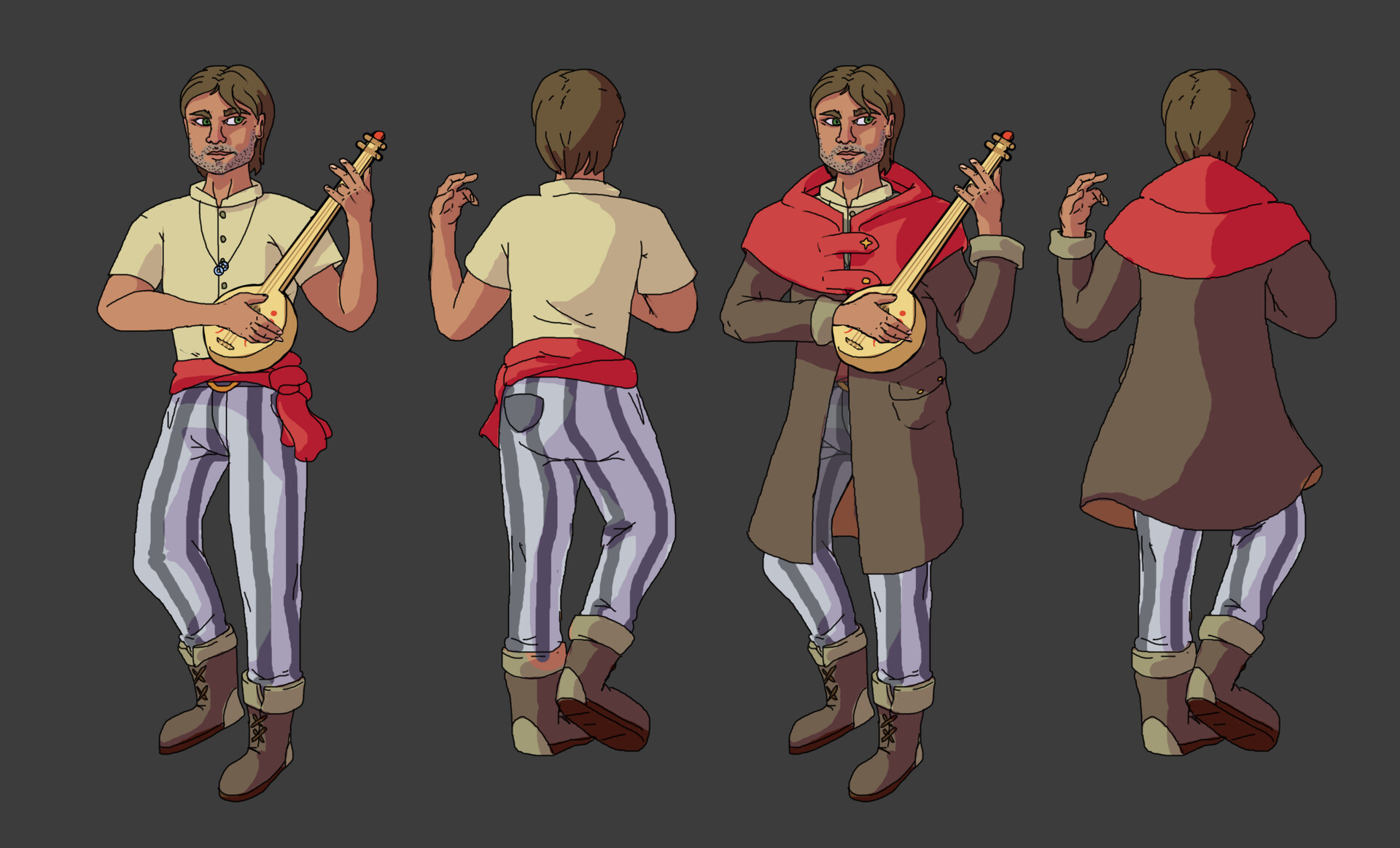 ArtStation - DND Bard character design